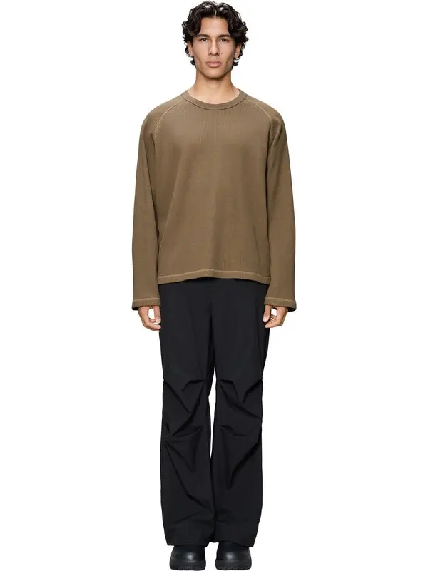 Rains Waffle Long Sleeve T-shirt - Splinter