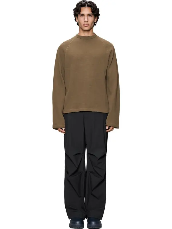 Rains Waffle Long Sleeve T-shirt - Splinter