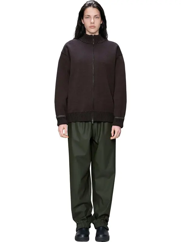Rains Sowa Knit Zip Cardigan - Black