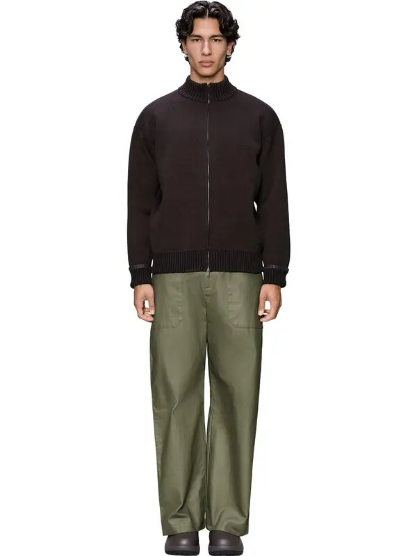 Rains Sowa Knit Zip Cardigan - Black
