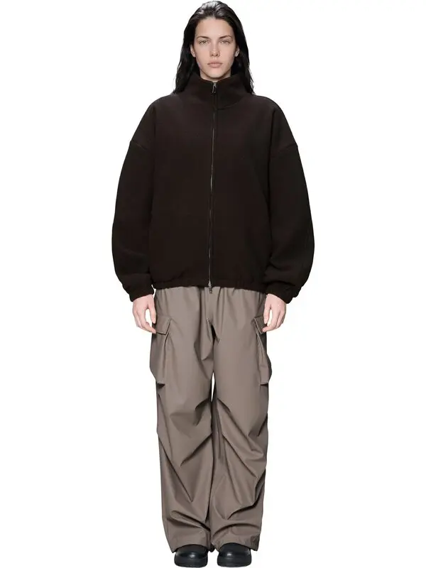 Rains Fleece Zip Jacket - Bark