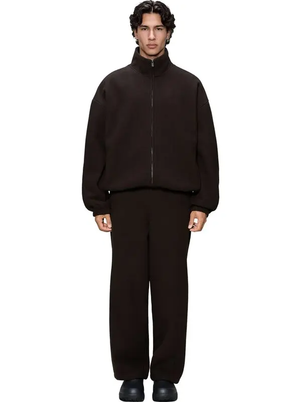 Rains Fleece Zip Jacket - Bark