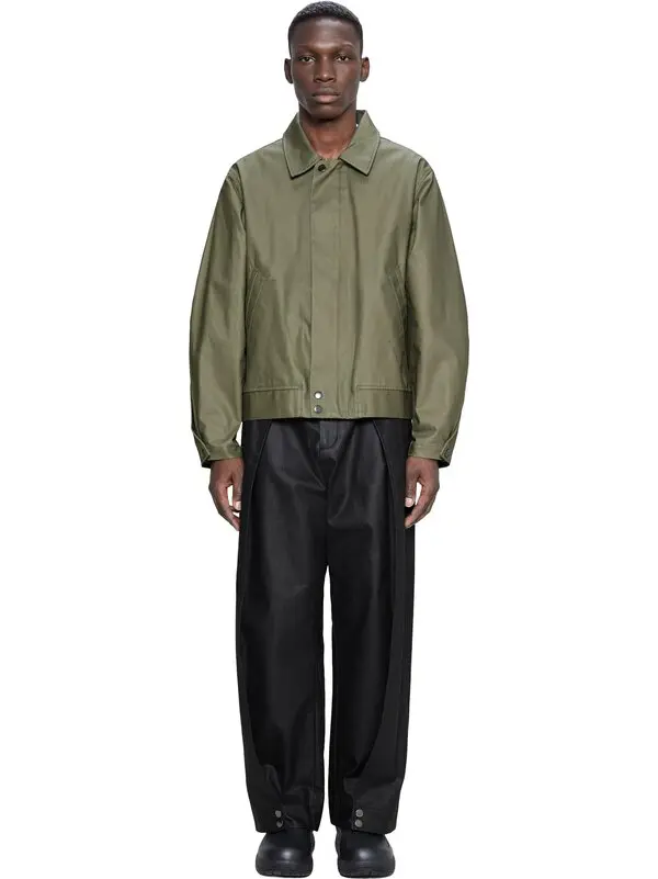 Rains Heavy Woven Overshirt - Moss