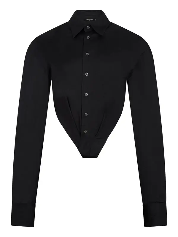 Dsquared2 Deep Cut Shirt - Black