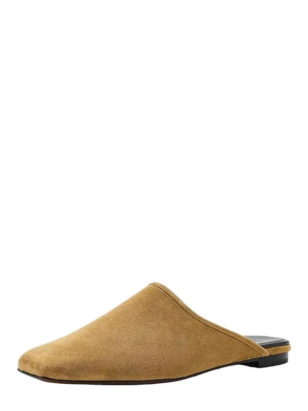 Vince Dakota Suede Mule Flats - Brown