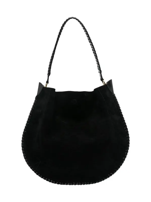 Isabel Marant Étoile Oskan Soft Leather Hobo Bag - Black