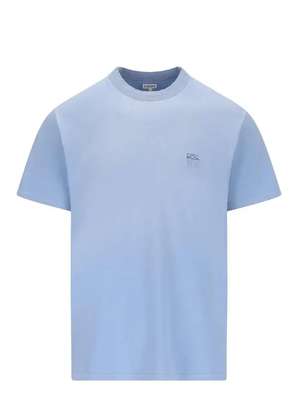 Loewe Anagram Cotton T-shirt - Blue