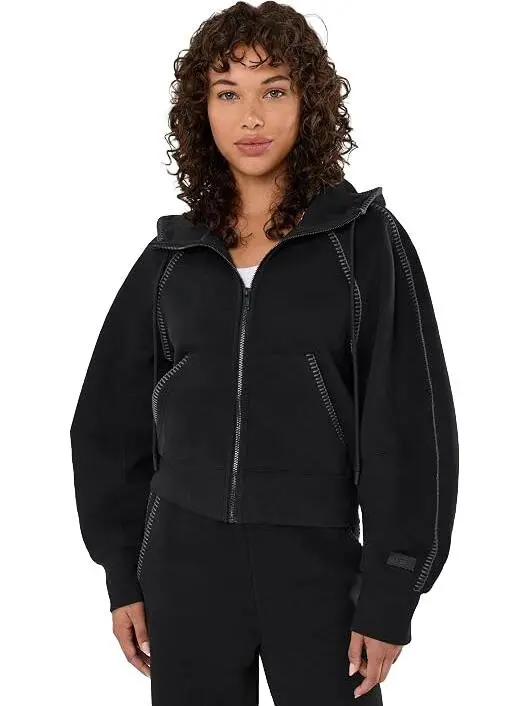 UGG Classic Full Zip Hoodie Sweatshirt - Black