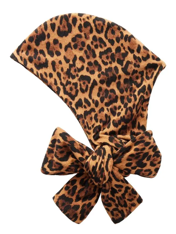 Anna Sui Animal Print Jersey Wrap - Leopard Print