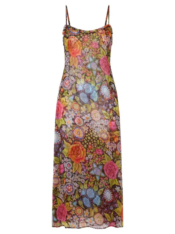 Alix Of Bohemia Mirage Floral-print Crepon Midi Dress - Multi