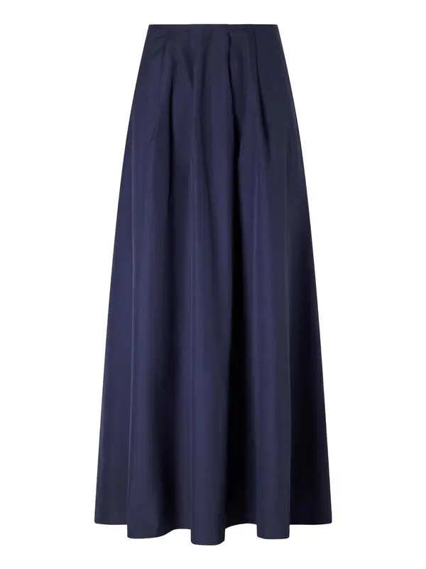 Citizens Of Humanity Emi Cotton-poplin Midi Skirt - Navy