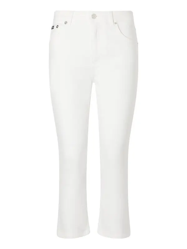Dolce & Gabbana Mid-rise Straight-leg Capri Pants - White