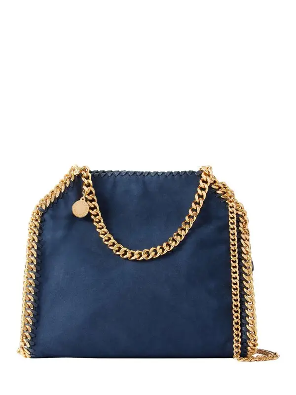 Stella McCartney Falabella Mini Embellished Vegetarian Shoulder Bag - Navy