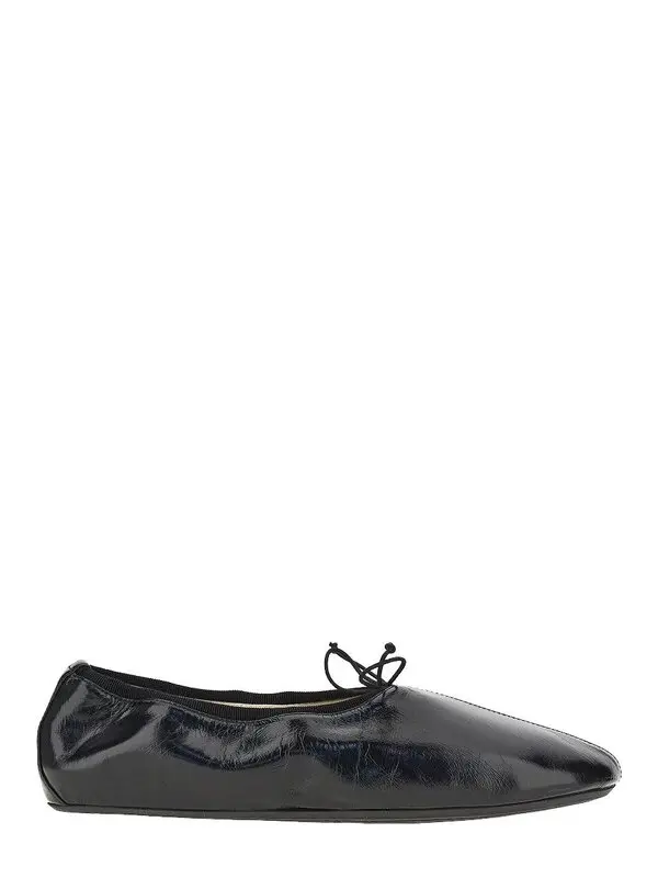 Phoebe Philo Patent Leather Ballerina Flats - Black