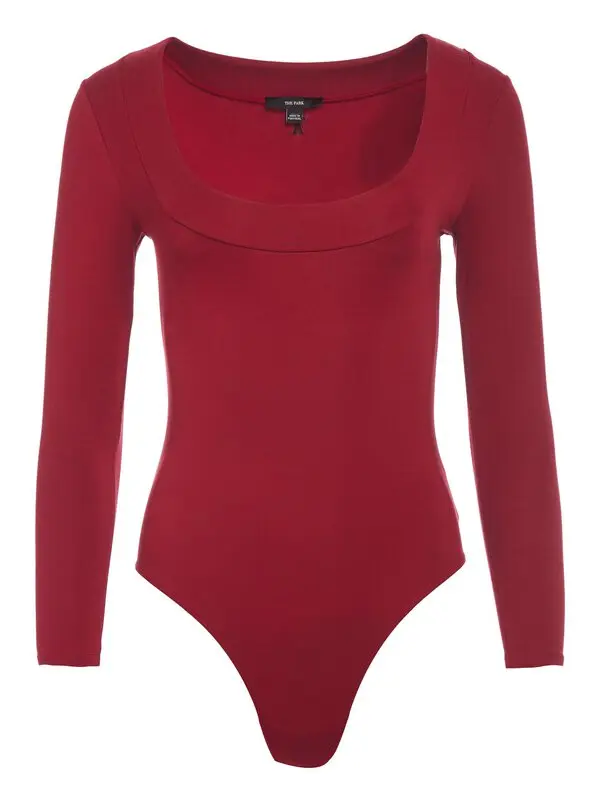 THE PARK Maranda Bodysuit - Burgundy