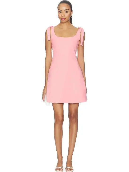 Susana Monaco A-line Dress With Tie Straps - Pink Icing