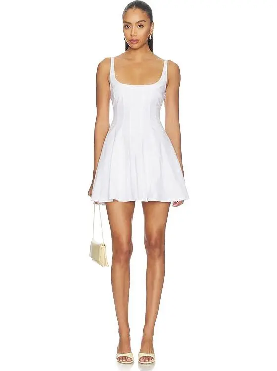 GUIZIO Leila Tank Mini Dress - White