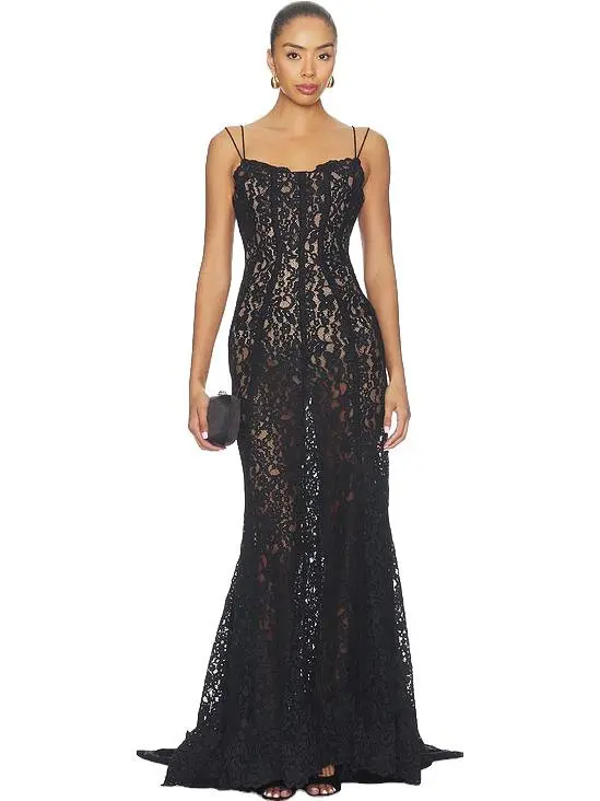 Cult Gaia Saylor Gown - Black