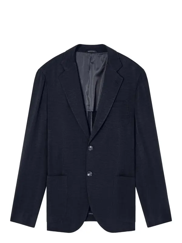 Giorgio Armani Upton Line Single-breasted Jacket - Black