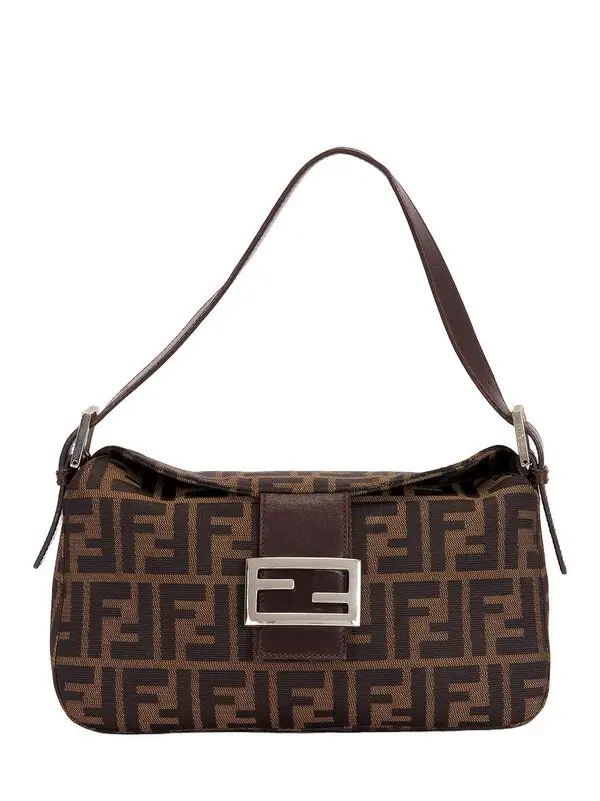 Fendi Zucca Shoulder Bag - Brown