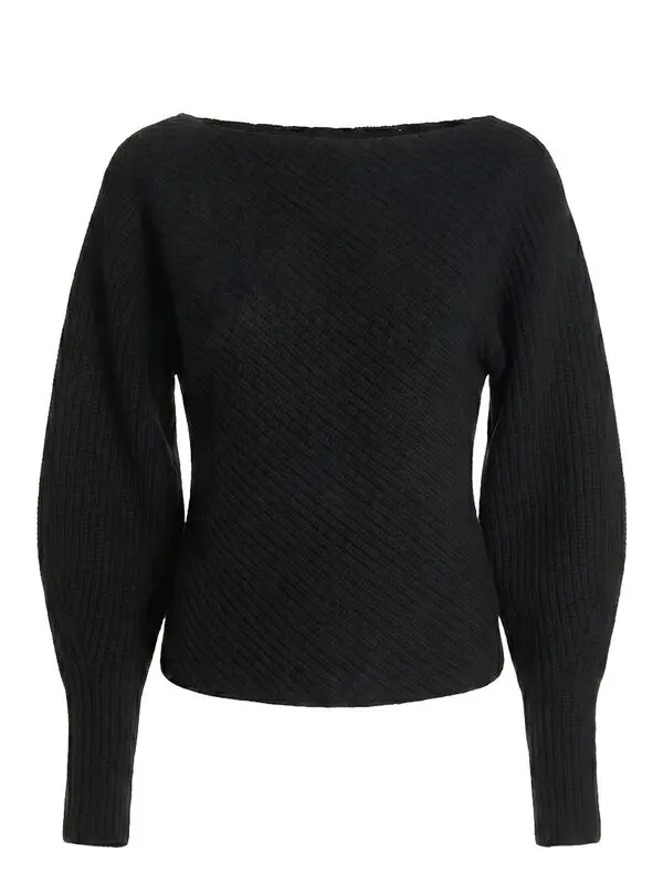 Alberta Ferretti Wide Boat-neck Sweater - Multicolor