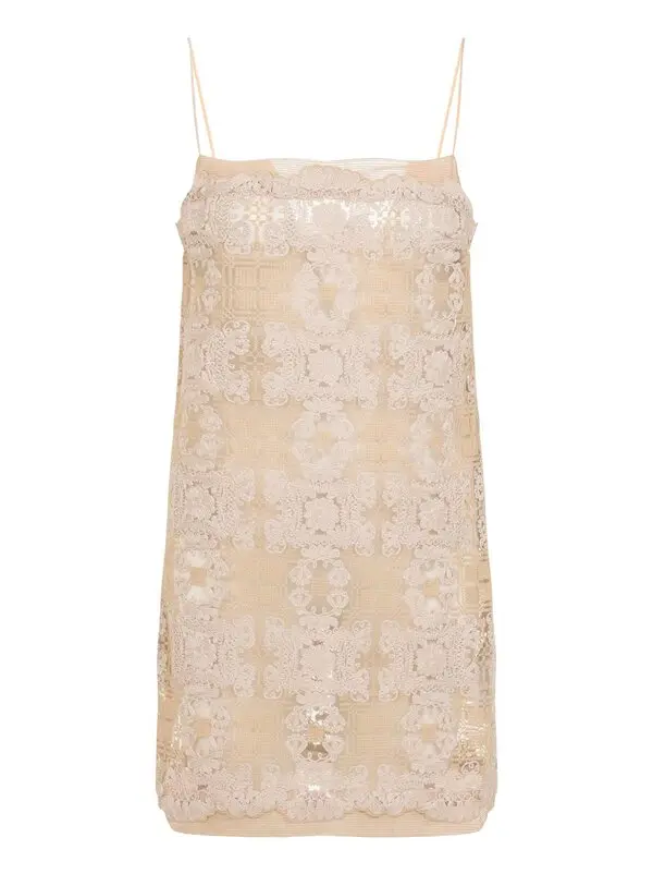 ERMANO SCERVINO Ermanno Scervino Embroidered Mini Dress - Multicolor