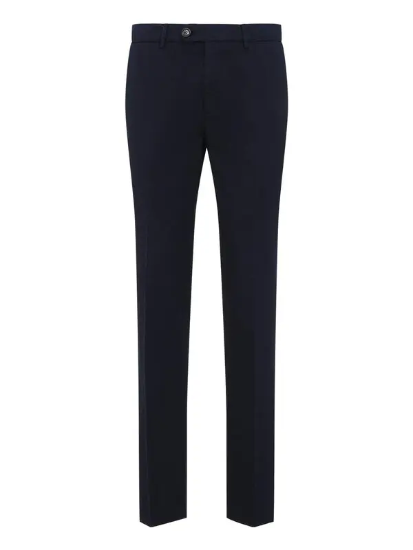 Brunello Cucinelli Tailored Cotton Twill Pants - Blue