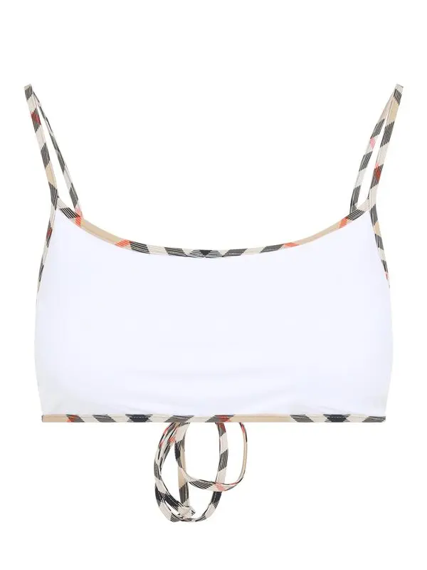 Burberry Starla Top Bikini - White