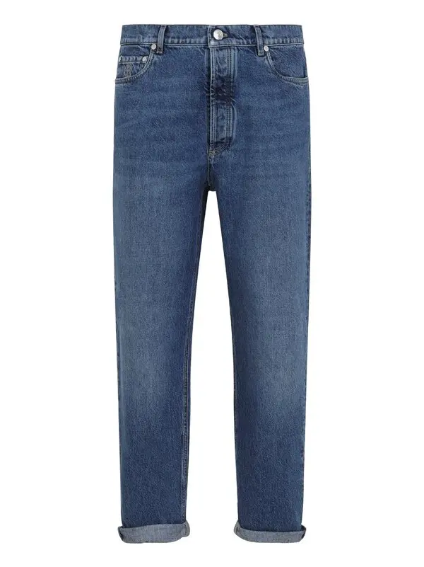 Brunello Cucinelli Straight Leg Jeans - Blue