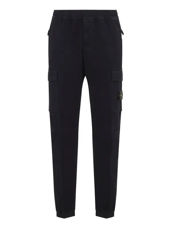 Stone Island Cargo Trousers - Black