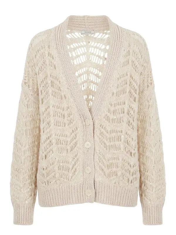 Peserico Alpaca Cardigan - Multicolor