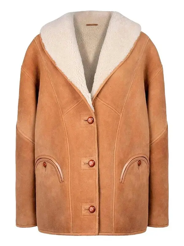 BLAZÉ MILANO Tatoosh Shearling Coat - Multicolor