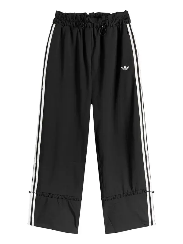 Adidas Pleated Nylon Track Pant - Black