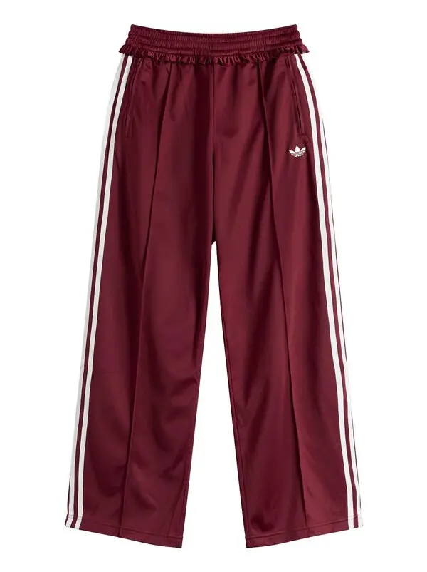 Adidas Pleated Firebird Track Pants - Shadow Red