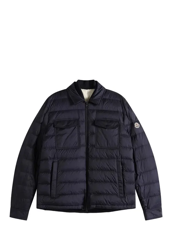 Moncler Quilted Shirt Jacket & Gilet Set - Navy