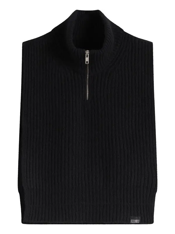 MAISON MARGIELA Wool Sweater Vest - Black