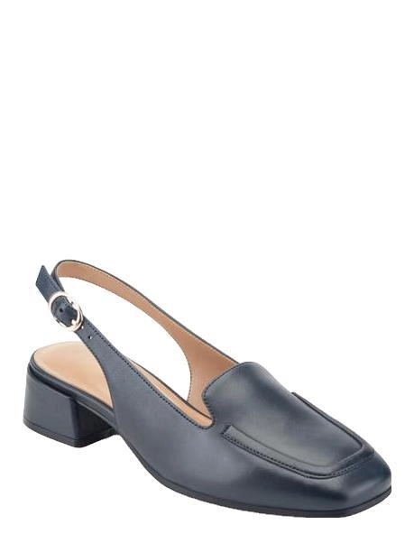 Easy Spirit Farida Slingback Pump With Square Toe - Dark Blue