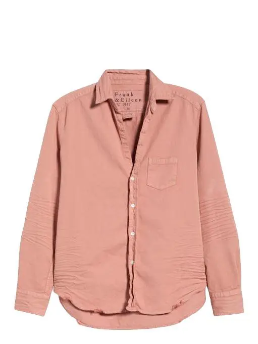 Frank & Eileen Relaxed Cotton Button-up Shirt - Adobe