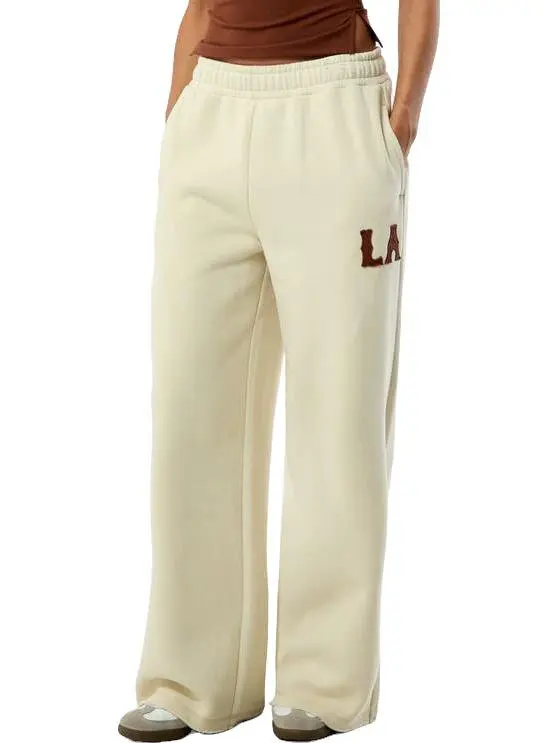 PACSUN La Baggy Sweatpants - Cream