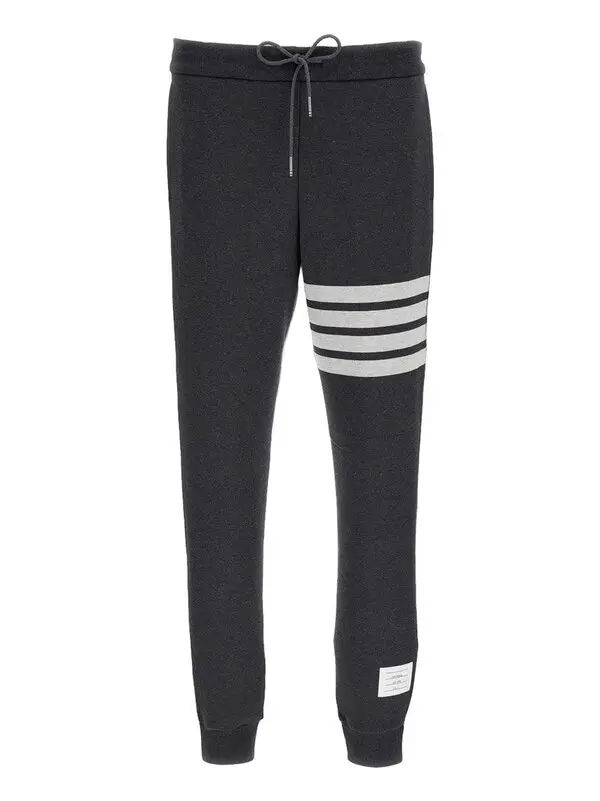 Thom Browne Pantaloni Sportivi 4-bar Colorblock - Grey