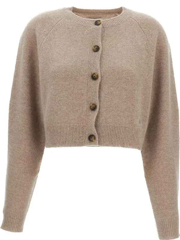 Loulou De Saison Heike Cashmere Cardigan - Beige