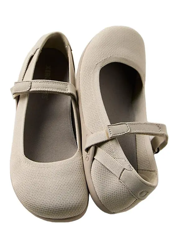 XERO SHOES Cassie Knit Mary Jane Flats - Stone