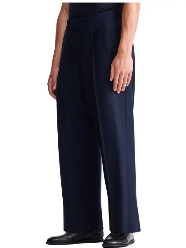 Giorgio Armani Pleated Straight-leg Trousers - No