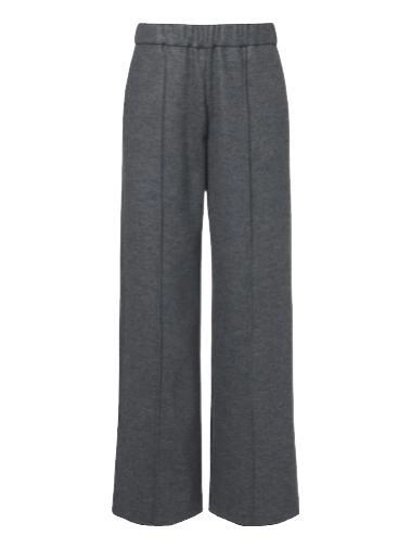 JIL SANDER Wool Wide-leg Pants With Elasticated Waistband - Grey