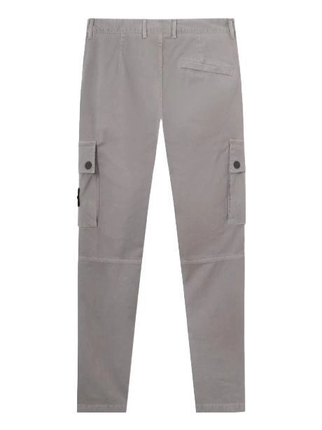 Stone Island Slim-fit Cargo Trousers With Zip Pockets - Grey