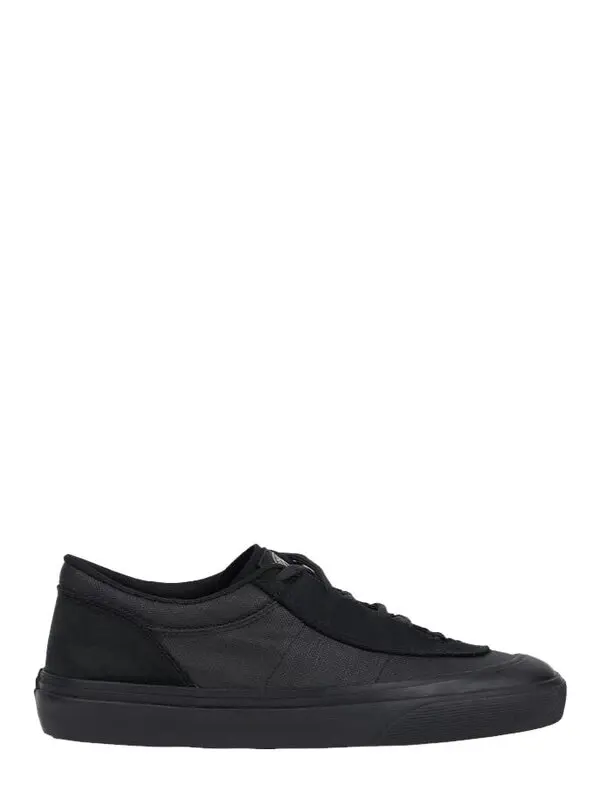 Stone Island Low Top Sneakers With Compass Logo - Black
