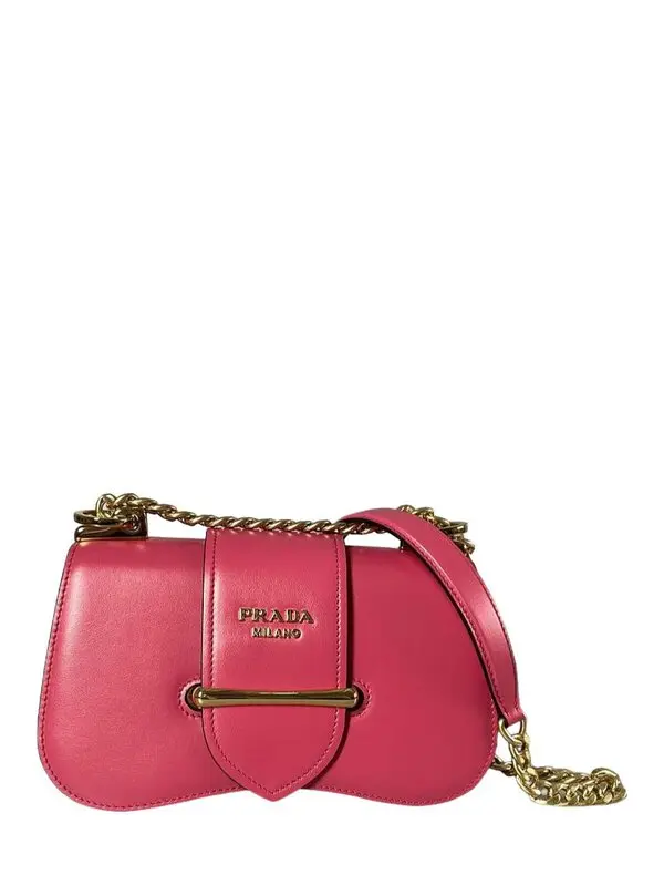 Prada Logo Shoulder Bag - Pink