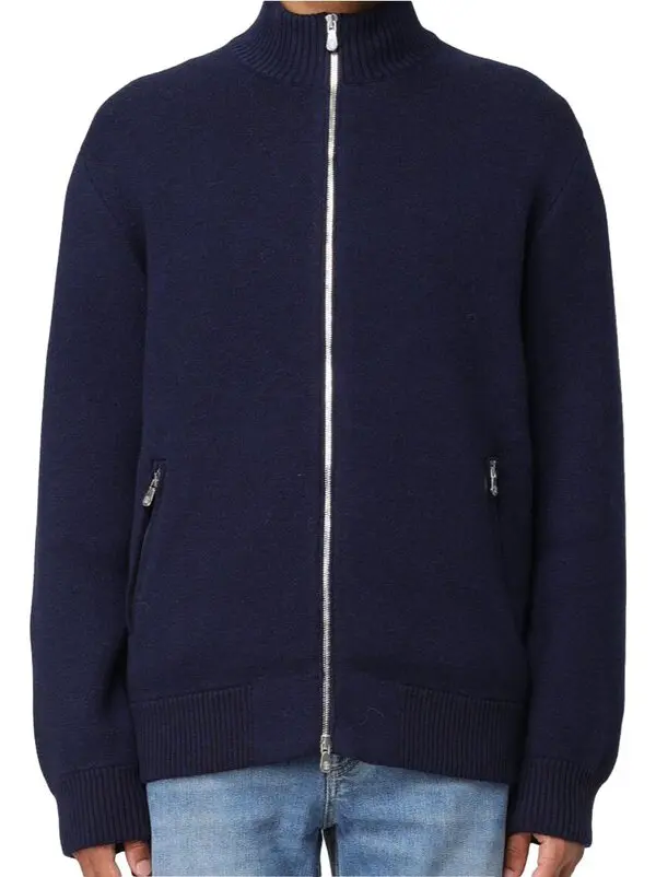 Brunello Cucinelli Zip-up Long-sleeved Ribbed Cardigan - Black