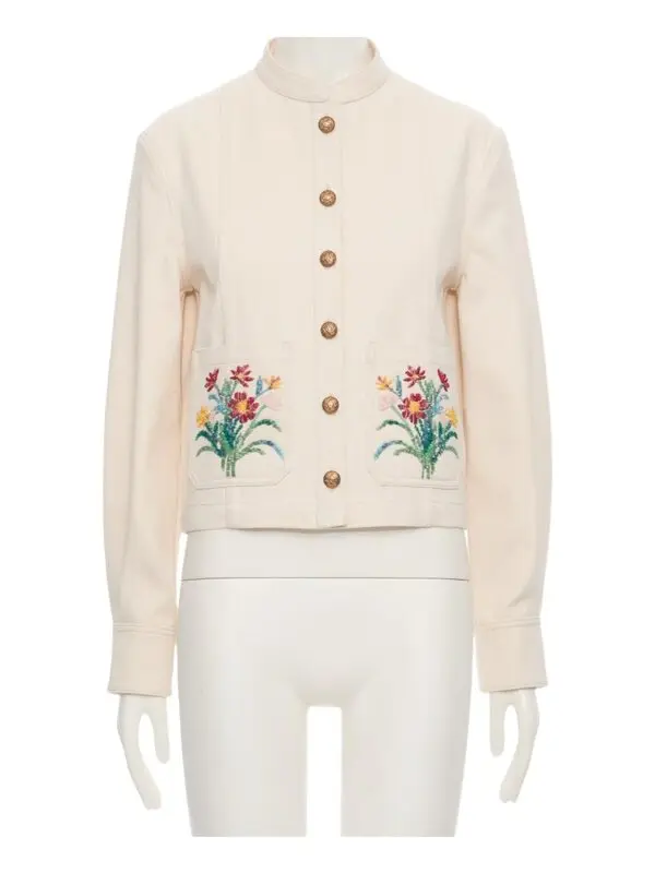 Valentino Garavani Long-sleeved Knitwear With Embroidered Pockets - White