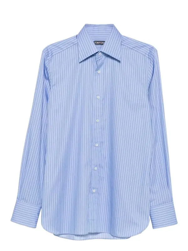 TOM FORD Long-sleeved Shirt - Blue